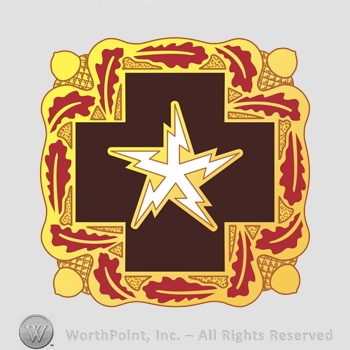 Mark with A device, leaves, acorns, a cross and | #653410