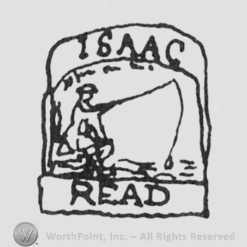Mark with Two labels, the text "ISAAC READ" and a | #65422