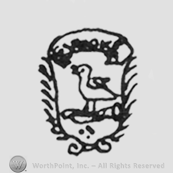 Mark with A bird, laurels and the text "G ROOKE". | #65455