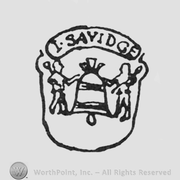 Mark with A label, the text "J. SAVIDGE" , two | #65470