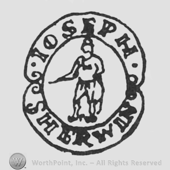 Mark with A label, the text "JOSEPH SHERWIN" and | #65493
