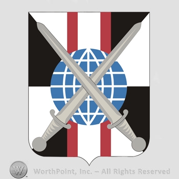 Mark with A shield, a globe and two swords. | #655290