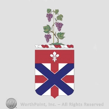 Mark with A grapevine, a shield, a fleur-de-lis, | #655460