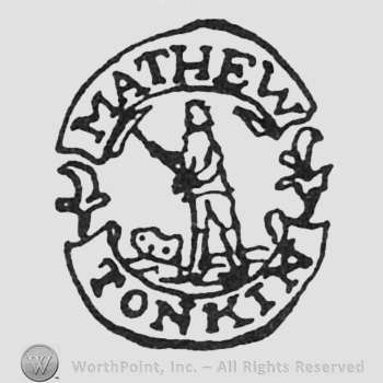 Mark with The words "MATTHEW TONKIN", two flowers | #65620