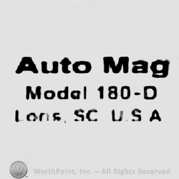 Mark with The text "AUTO MAG Model 180-D". | #656947