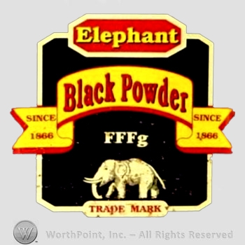 Mark with The text "Elephant Black Powder Sincer | #656963