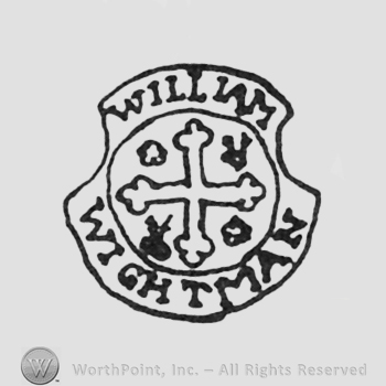 Mark with A label, the text "WILLIAM WIGHTMAN" | #65703