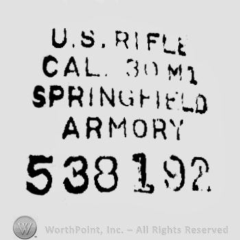Mark with The text "U.S. RIFLE SPRINGFIELD ARMORY | #657136