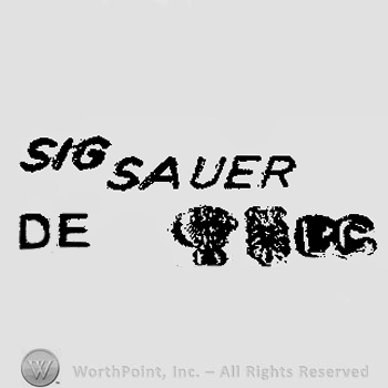 Mark with The text "SIG SAUER DE CC" and two | #657193