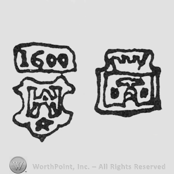 Mark with The number "1600", the monogram of | #65746
