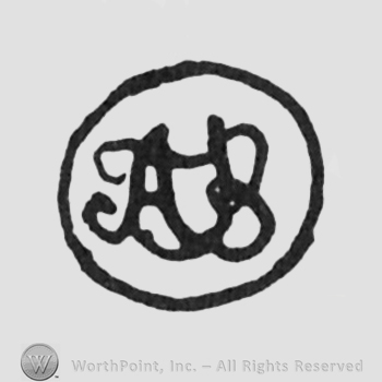 Mark with The monogram of letters "ATB" and a | #65766