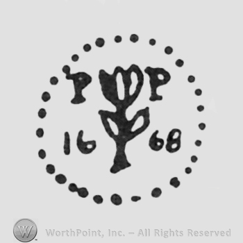 Mark with The letters "PP", the number "1668", a | #65815