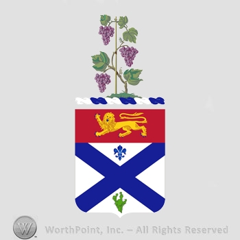 Mark with A grapevine, a shield, a lion, a | #658467