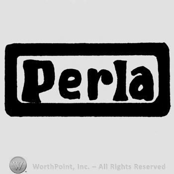 Mark with Perla written with lowercase letters | #66442