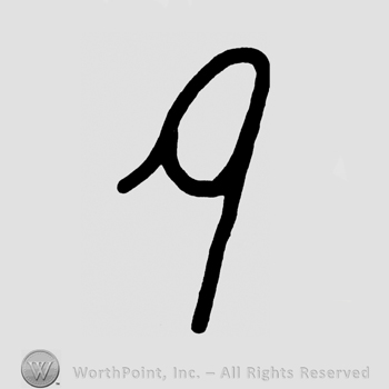 Mark with Handwritten lowercase Q | #66588