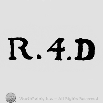 Mark with the text R4D in uppercase letters | #66899
