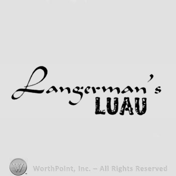 Mark with The text "Langerman's LUAU". | #671400