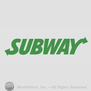 Mark with The text "SUBWAY" and two arrows. | #671690