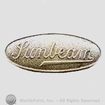Mark with The text "Sunbeam" on a metal oval. | #671698