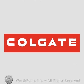 Mark with The text "Colgate" inside a rectangle. | #672414