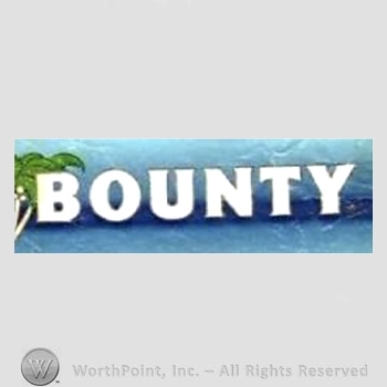 Mark with The text "BOUNTY" written on a label. | #672632