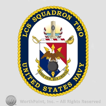 Mark with An oval, the text ''LCS SQUADRON TWO '' | #678520