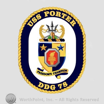 Mark with An oval, the text ''USS PORTER'' and | #678678
