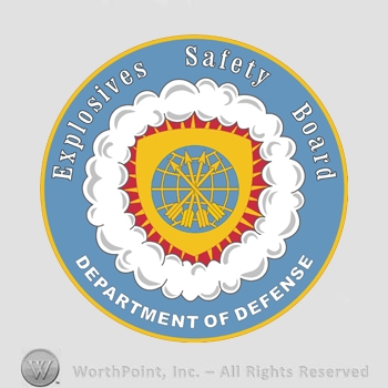 Mark with A disc, the text ''EXPLOSIVES SAFETY | #678775