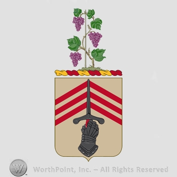Mark with A grapevine, a shield, three | #680475