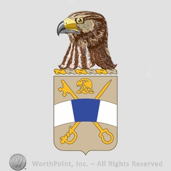 Mark with A hawk's head, a shield, a key, a sword | #680525