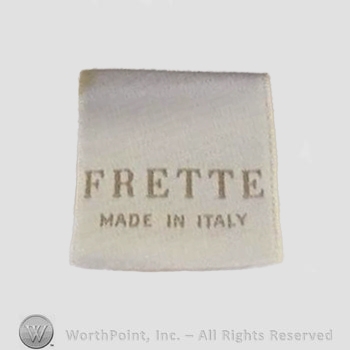 Mark with Clothing label and the text " FRETTE | #681753