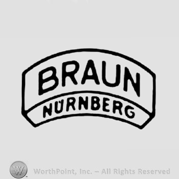 Mark with A frame and the text ''BRAUN | #684671