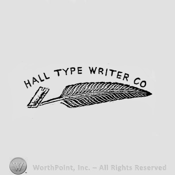 Mark with A feather and the text ''Hall type | #684739