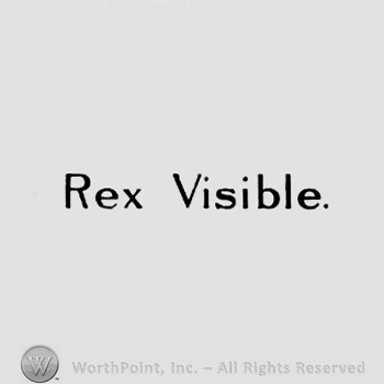 Mark with The text ''Rex Visible''. | #684854