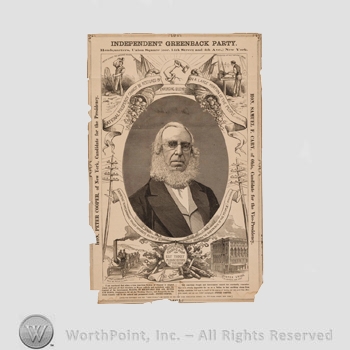 Mark with A Greenback Party campaign poster with | #686241