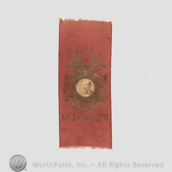 Mark with A Republican Party campaign ribbon with | #686244