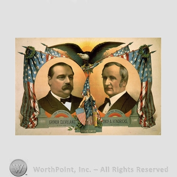 Mark with Democratic Party campaign poster with | #686248