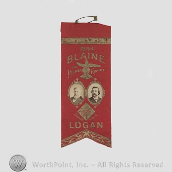 Mark with A Republican Party campaign ribbon with | #686250