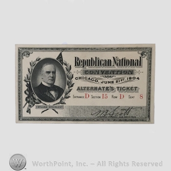 Mark with A Republican National convention ticket | #686266
