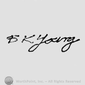 Mark with Brent Kee Young signature - "B K Young" | #687242