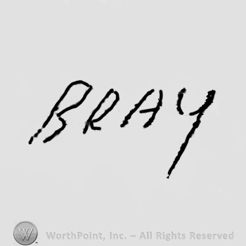 Mark with Charles Bray signature as "BRAY". | #687247