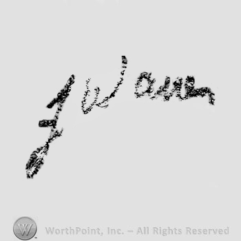 Mark with Frederick Warren signature as "F. | #687288