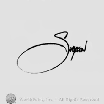 Mark with Josh Simpson signature as "Simpson" | #687317