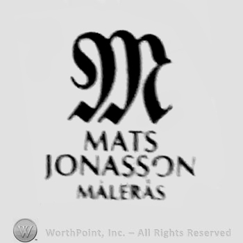 Mark with Label with gothic capital “M” and tet | #687340