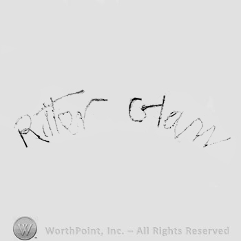 Mark with Richard Ritter signature as "Ritter | #687366