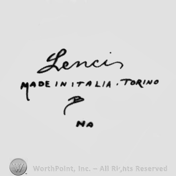 Mark with The text ''Lenci MADE IN ITALY | #687607