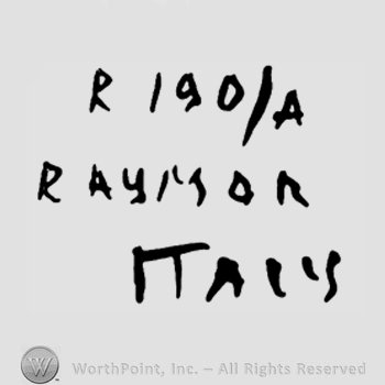 Mark with Text "R 190/A RAYMOR ITALY". | #694166