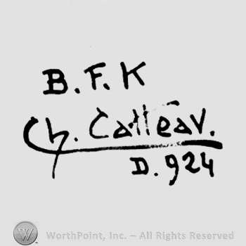 Mark with "B.F.K" capital letters, Ch. Catteau | #694176
