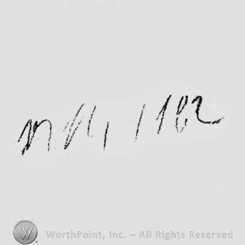 Mark with Name signature hand written and year | #694188