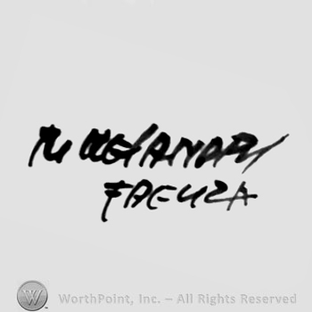 Mark with Name signature "M MELANDRI FAENZA". | #694216